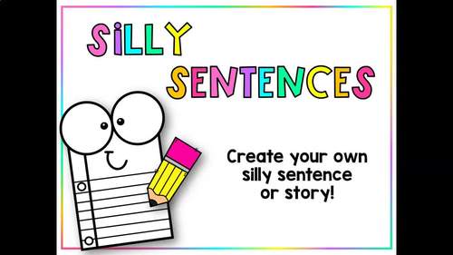 Who, What, Where - Digital Writing Activity: Silly Sentences | TPT