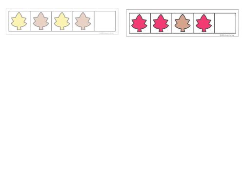 Thanksgiving Activity Finish the Pattern Recognition Preschool Kinder ...