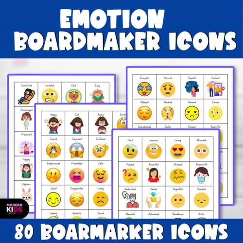 Emotion Communication Symbols For Autism by ModernKids LearningPress