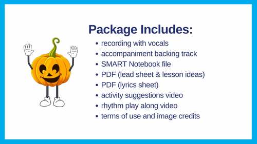 Halloween Song for Lower Elementary - Pumpkin Song with Halloween ...