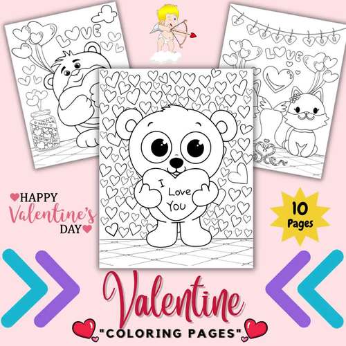 Preschool Lovely Winter Animals Coloring Sheets Pages - Fun February ...