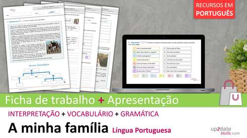 A minha família | Describing a family in Portuguese (Reading Grammar ...