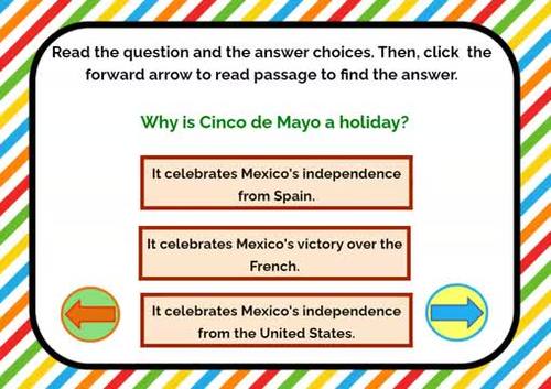 Cinco de Mayo Activity Scavenger Hunt BOOM Cards by CarolJ Creations