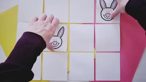 Easter Matching Game- Color + Black and White by Miss Jennys Little ...
