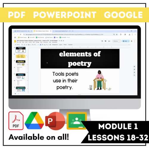 Wit & Wisdom Grade 4 Module 1 Lessons 18-32: EDITABLE Lesson Slides ...