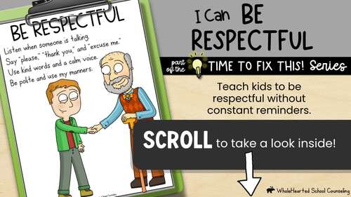 Be Respectful Social Skills Story: K-3 SEL Behavior & Character ...