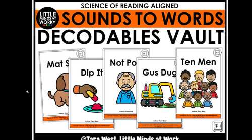 Sounds to Words Decodable Books (CVC) - From the Decodables Vault