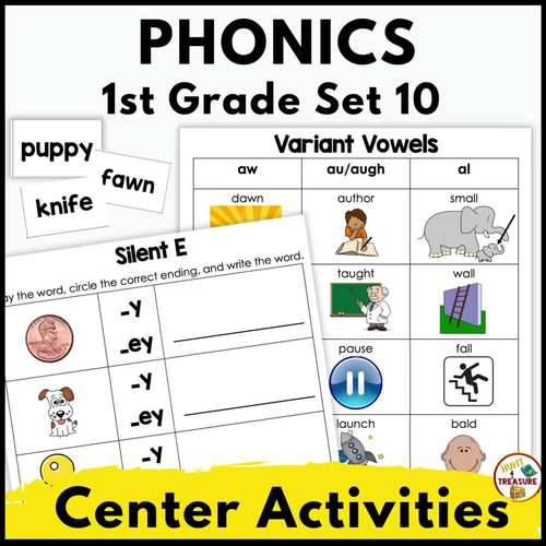 Benchmark Advance Phonics Anchor Charts and Activities | 1st Grade Unit 10
