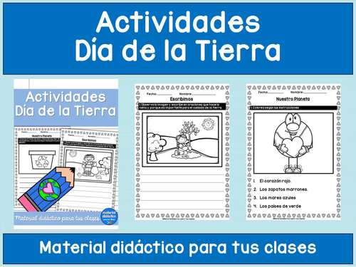 Actividades Día de la Tierra by Material Didactico para tus Clases