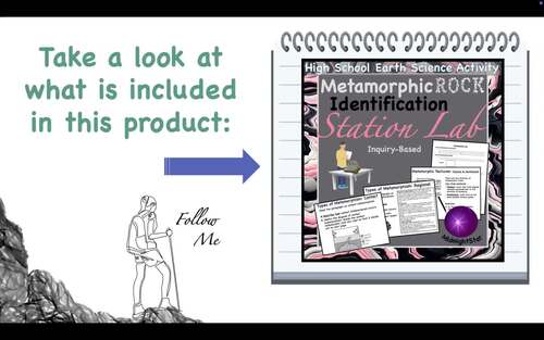 Metamorphic Rock Identification Station Lab: Earth Science by Midnight Star