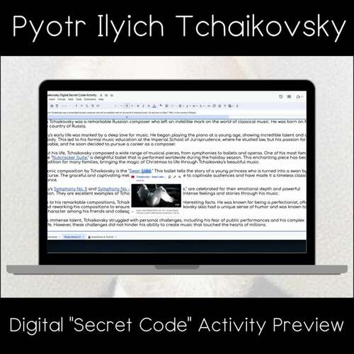 Pyotr Ilyich Tchaikovsky, Digital Activity, Music Substitute Activities