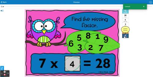 BOOM™ Cards: Multiplication Facts x7 (missing factors) by GroovyGarden