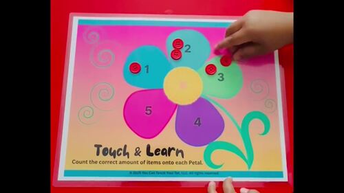 4 Pack Number & Alphabet Hands On Learning Mats for PreK Kindergarten