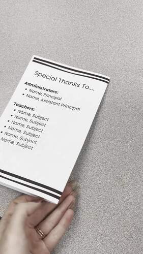 Editable (canva!) Program for Elementary & Middle School Promotion!