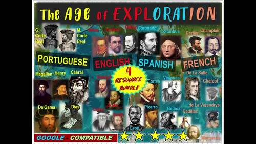 Age of Exploration Mapping Explorers (ALL 4 PARTS FRANCE PORTUGAL SPAIN ...