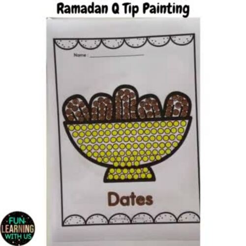 Ramadan Fine Motor Skill Q-Tip Painting by Fun Learning With Us | TPT