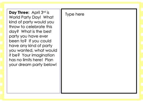 Creative Writing Prompts for April | DIGITAL Task Cards | Prewriting ...