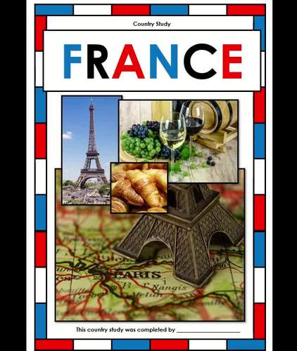NO PREP - FRANCE - Country Study by Mr Smith's Stuff | TPT