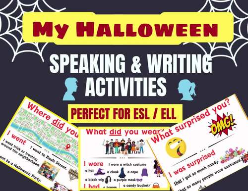 My Halloween Speaking and Writing Activities | TPT