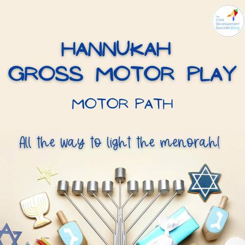 Hanukkah gross motor play light the menorah motor path | TPT
