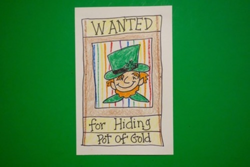 Let's Draw a Wanted Poster for a Leprechaun! by Patty Fernandez Artist