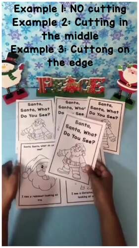 Santa, Santa, What Do You See? Christmas~Mini Coloring Book~Full Size ...