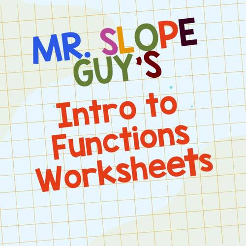 Relations Functions Introduction Worksheets Bundle for PreAlgebra Math ...