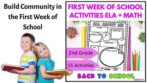 First Week, Day Back to School 15 Activities Getting to Know You 2nd Grade