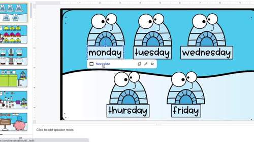 Virtual morning work January week 2_English Google Slides by Recursos ...