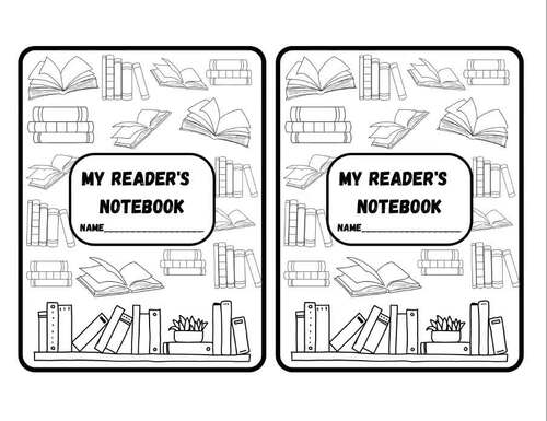 BUNDLE Reader's AND Writer's Notebook Covers (Coloring pages) | TPT