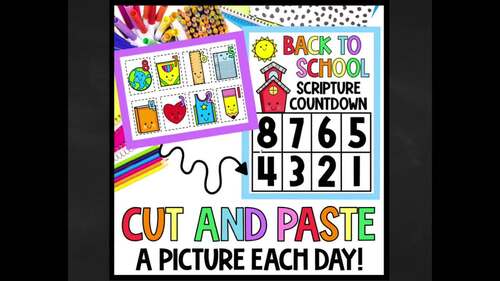 Back To School Scripture Countdown Kit by Hope Is In The Sunrise