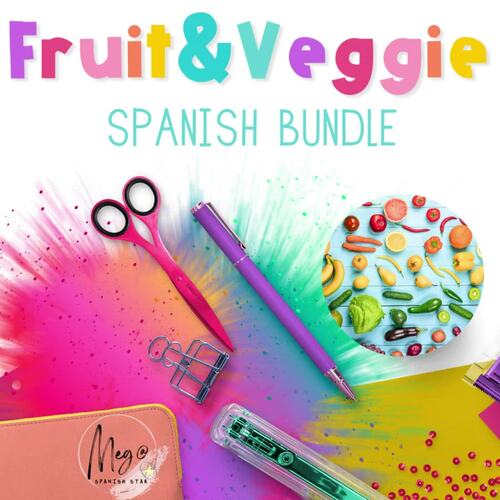 PreK & Kindergarten Spanish - Fruits & Veggies Bundle by Spanish Star