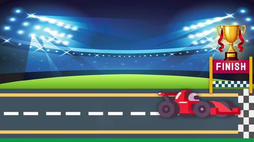 Interactive Spelling & Vocabulary Digital Sticker Game- Grammar Grand Prix