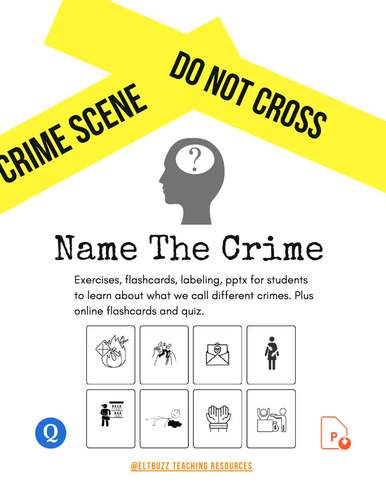 Name The Crime. Vocabulary. Academic. Law. Legal. ELLs. ESL. ELA. PPTx