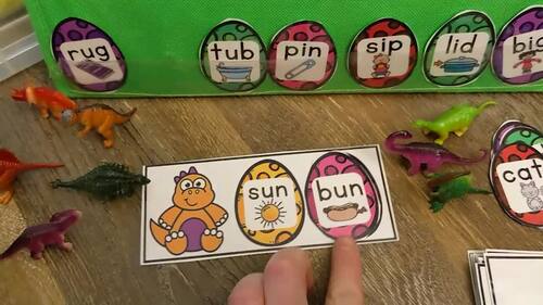 Dinosaur Rhyming Activity by Fun Hands-on Learning | TPT