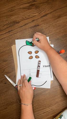 Apple Chop: No-Prep Articulation Craft by Jenna Rayburn Kirk | TpT