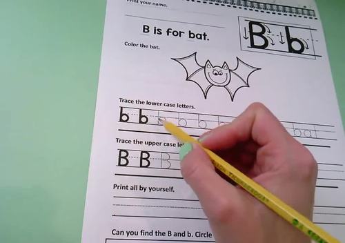 Handwriting Practice Worksheet Activity Letter B by Literacy Fundamentals