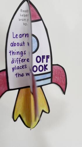 Book Week Craft / Reading reflection activity by Rainbow Sky Creations