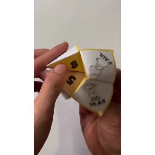 Paul and Silas, Bible Cootie Catcher, Sunday School Craft, Church Activity