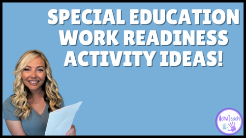 READING A WORK SCHEDULE UNIT AND ACTIVITY IDEAS FOR SPECIAL EDUCATION ...