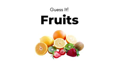Flashcard Game (What have you got? - Fruits 2) by Mazic Worksheet