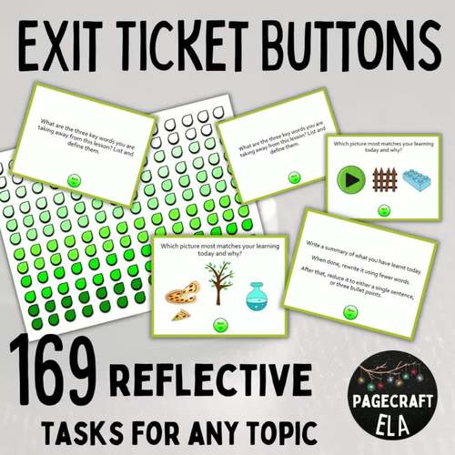 169 Exit Tickets for Any Topic | Critical Thinking Evaluative Bellringers