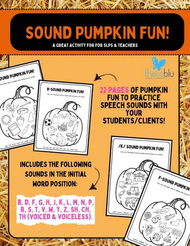 Sound Pumpkin Fun by Therablu | TPT