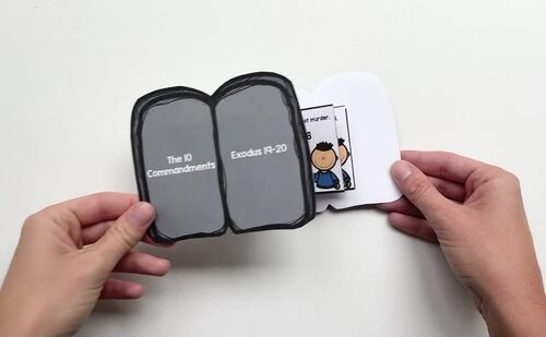 The 10 Commandments Bible Craft, Sunday School Craft | TPT