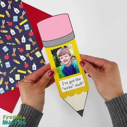 Popsicle Stick Pencil Craft / Pencil Template by Fireflies and Mud Pies