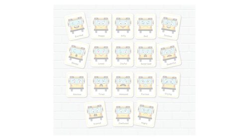 School Bus Emotions Activity for Kids, Preschool Feelings Printables