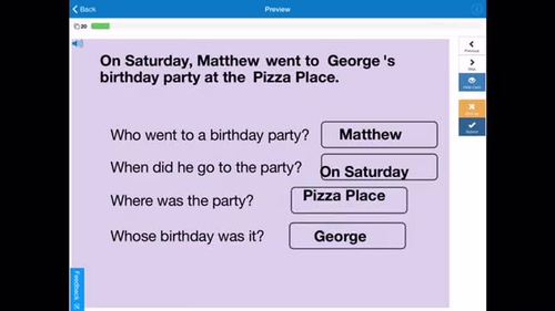 One Sentence Stories with WH Questions | Boom™ Cards BUNDLE | Set 1 Pts ...