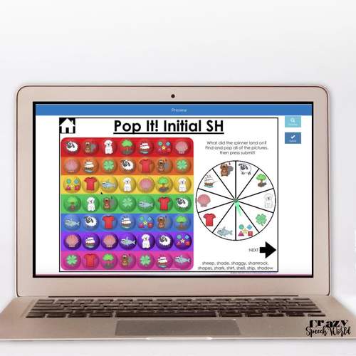 Articulation Pop It BOOM Cards™ for SH & CH | Speech Therapy by Jenn Alcorn
