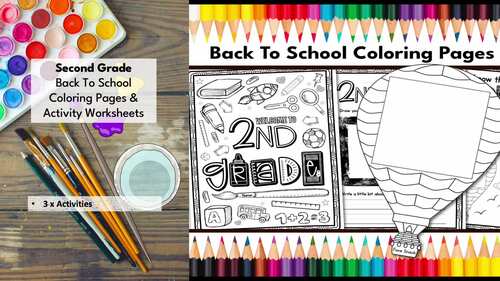 2nd Grade Back To School Coloring Pages & Activity Worksheets for ...