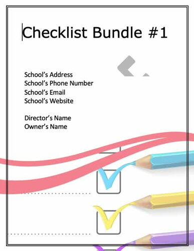 Checklist Bundle #1 by Admin 4 You | TPT